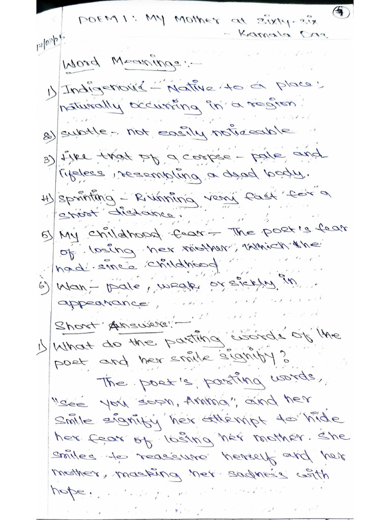 Eng ln1 and Poem CW | PDF