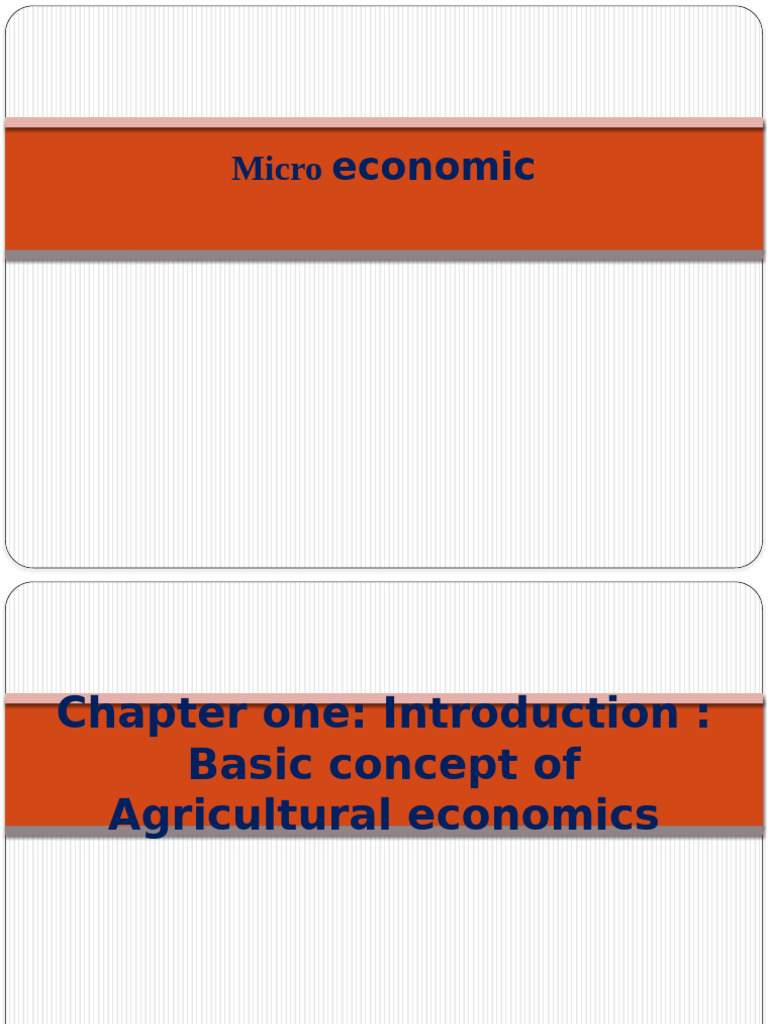 Introduction to Agricultural Economics | PDF | Demand | Supply (Economics)