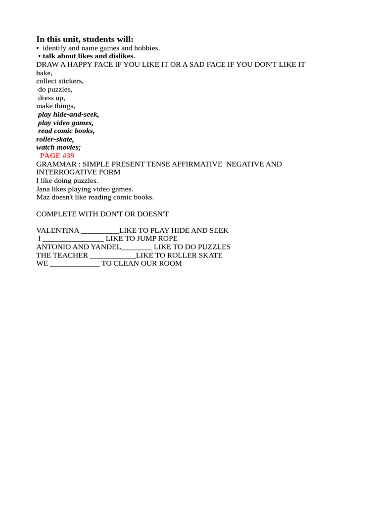 4 Grade Lesson Plan Unit 3 | PDF