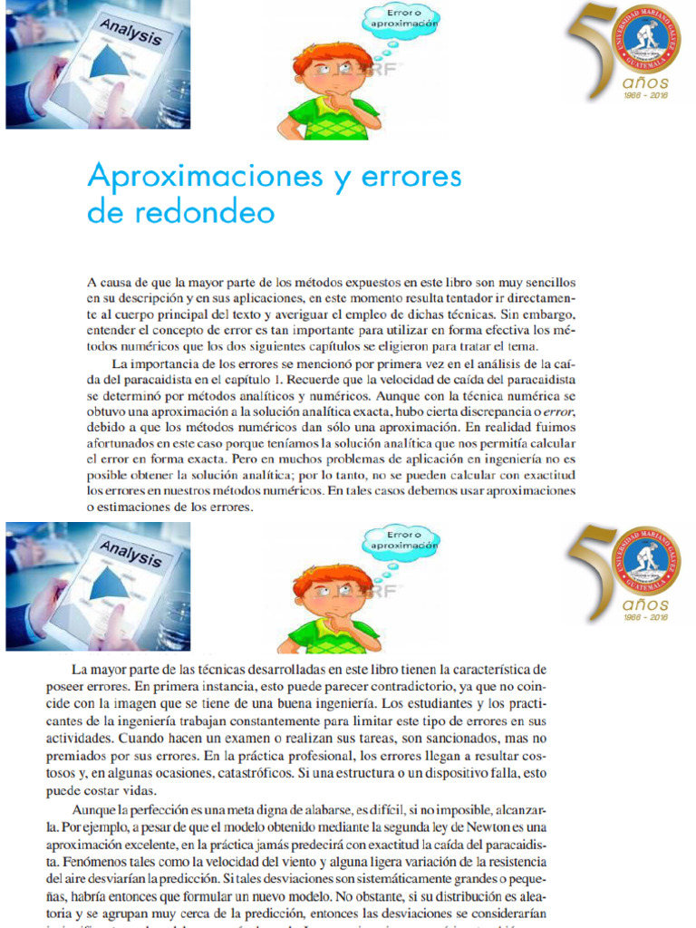 Clase Semana 4 Aproximaciones y Errores de Redondeo | PDF