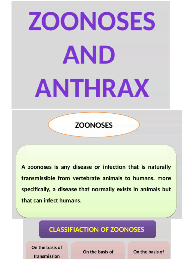 6.Zoonosis and Anthrax | PDF