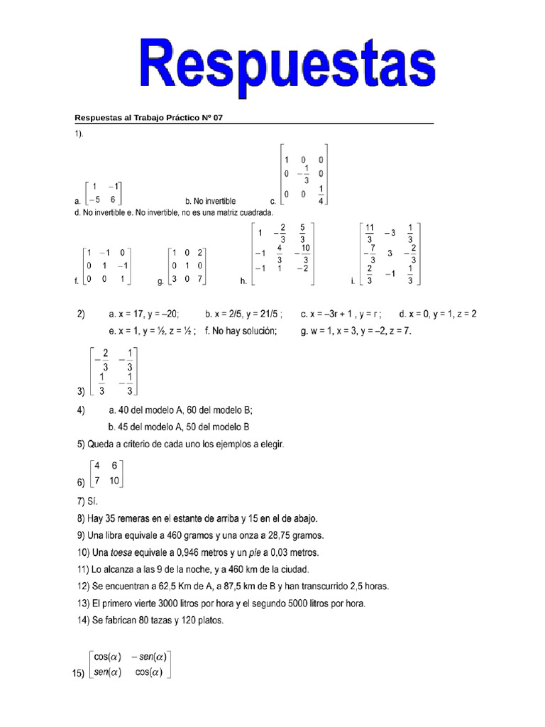 Respuestas tp7 | PDF