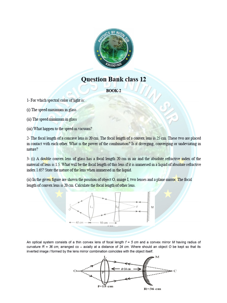 Imp Question Physics Part - 2 | PDF | Diffraction | Electron