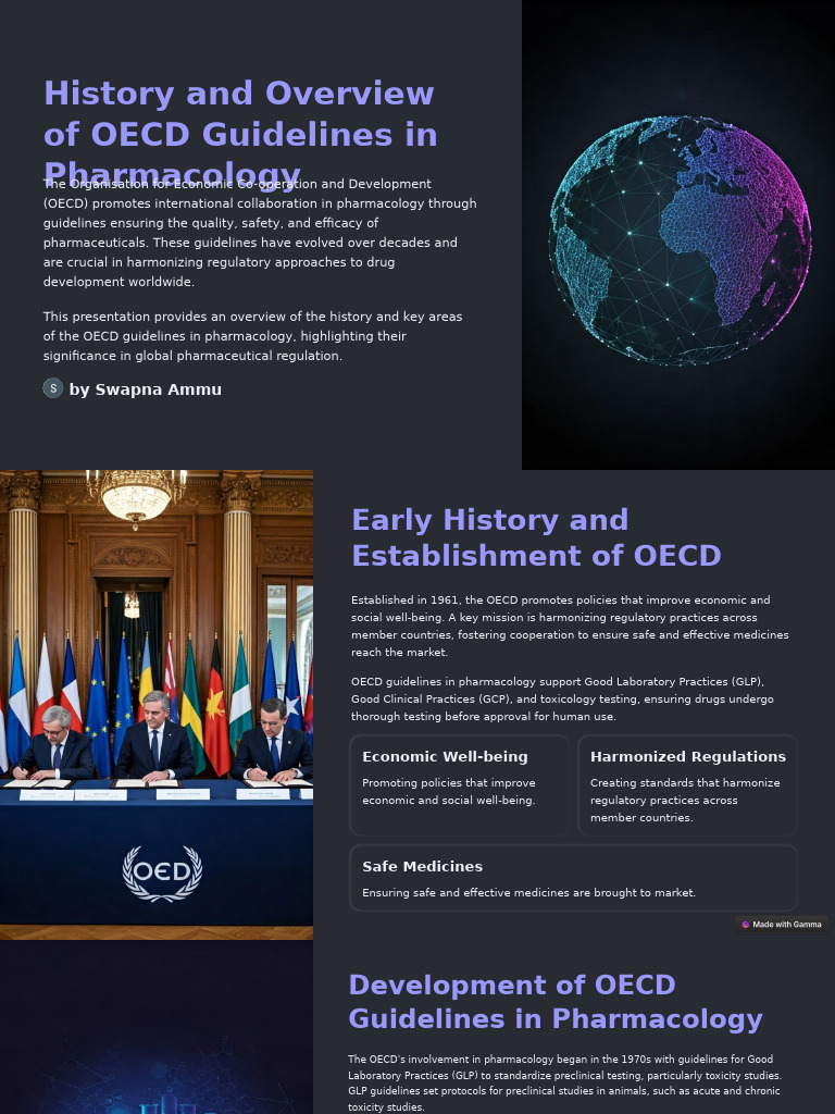 History and Overview of OECD Guidelines in Pharmacology | PDF | Phases ...