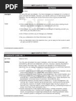 Oet Nursing Speaking Role Play Samples Pdf Health Care Clinical