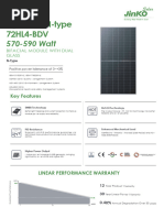 Jinko 600-620W Bifacial Module Specs | PDF | Electrical Engineering ...