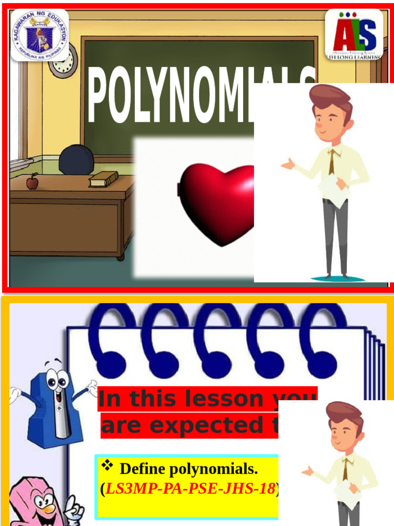 LS3 Math-PPT-JHS (To Combine or Not To Combine (Polynomials) ) | PDF ...