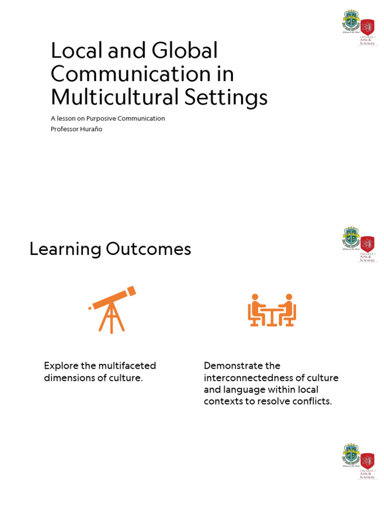 Local and Global Communication in Multicultural Settings | PDF | Perception | Multiculturalism