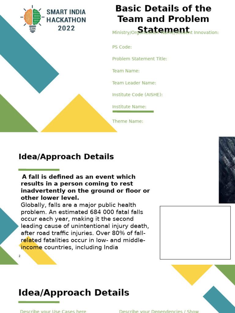Idea Presentation Format SIH | PDF | Computing