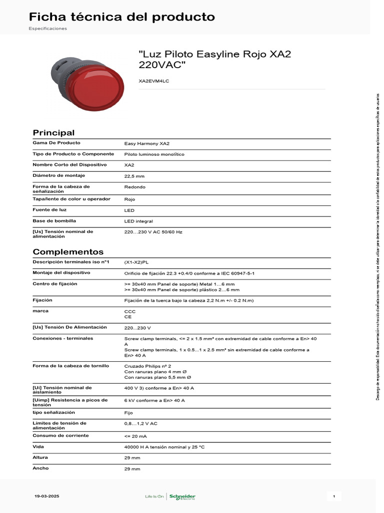 Schneider Electric_Easy-Harmony-XA2_XA2EVM4LC | PDF