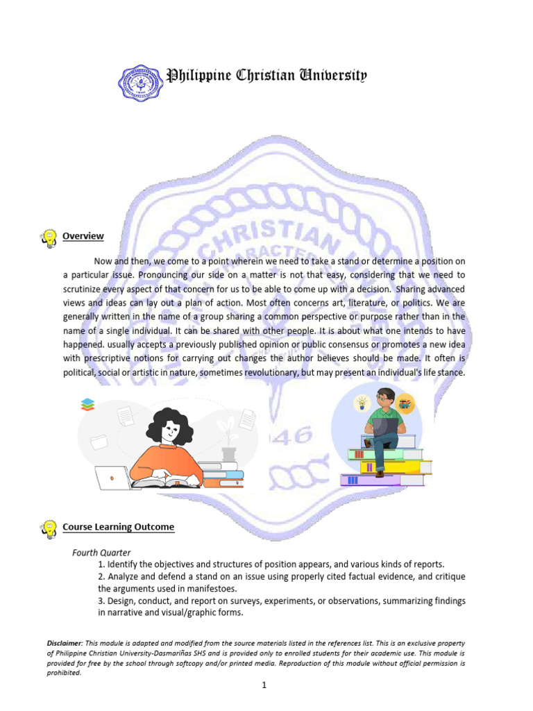 Eapp Module 4thquarter Week 1 | PDF | Argument | Fallacy