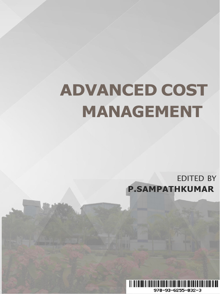 Advanced Cost Management .. | PDF | Pricing | Cost Accounting