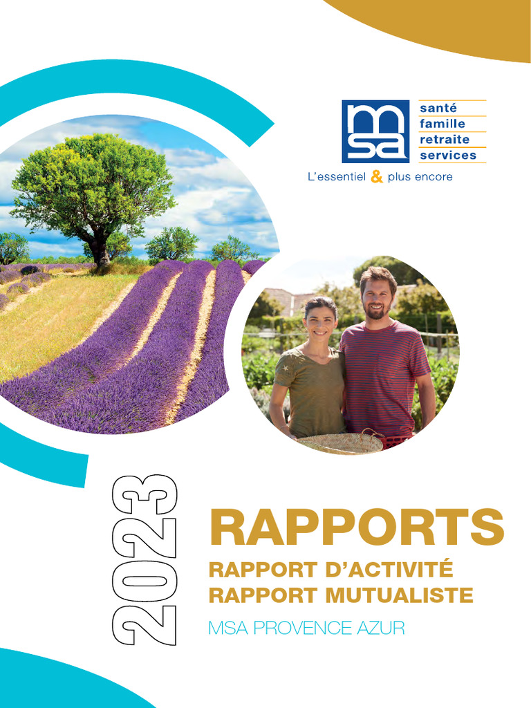 Rapport d'Activité MSA Provence Azur 2023 | PDF | Retraite | Informatique