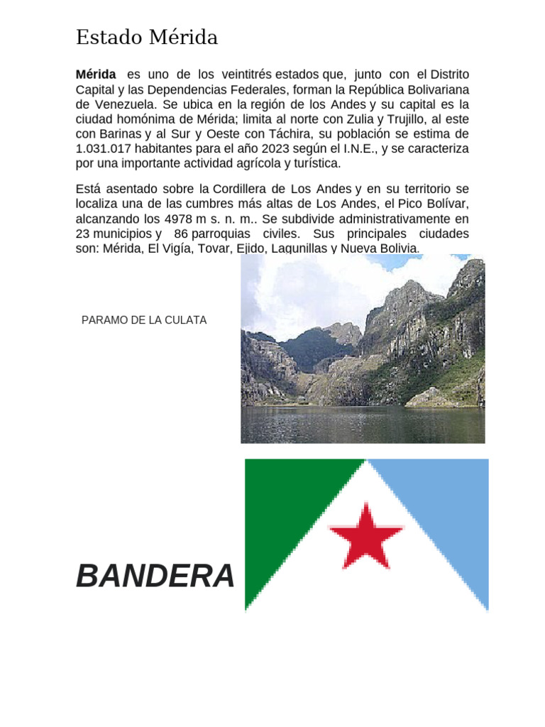 Estado Mérida | PDF