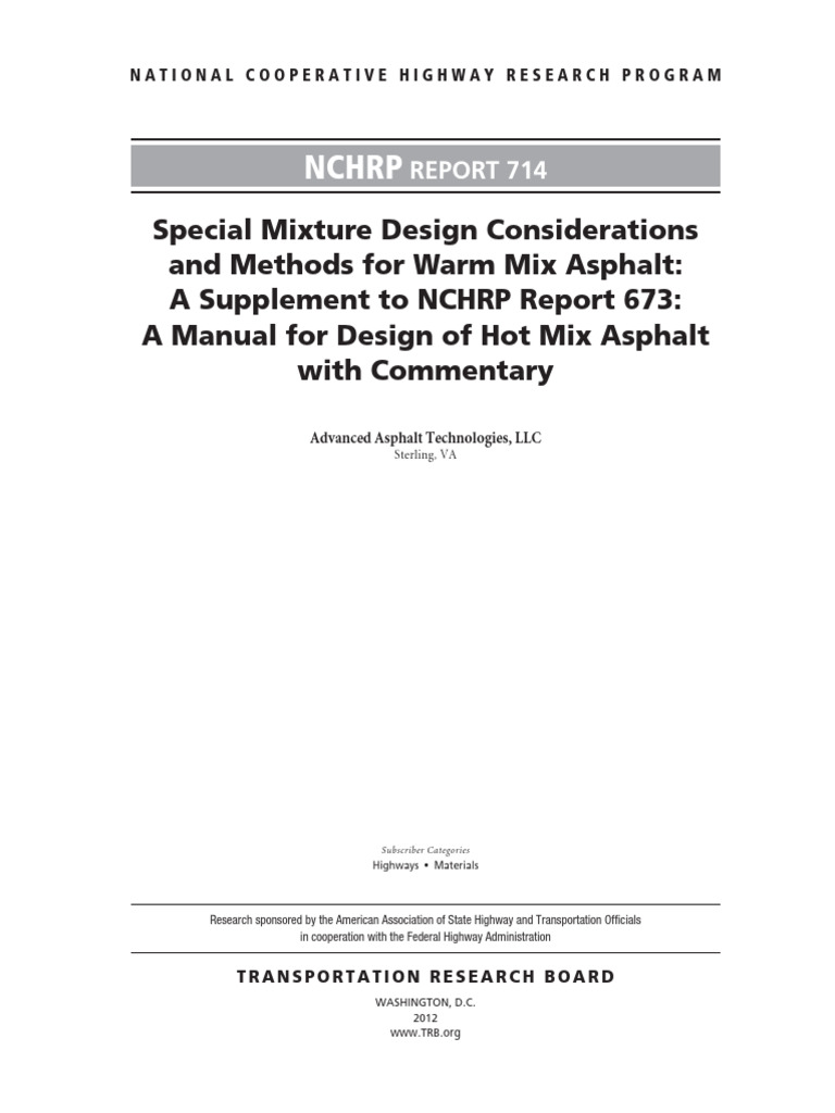 NCHRP Report 714 | PDF | Road Surface