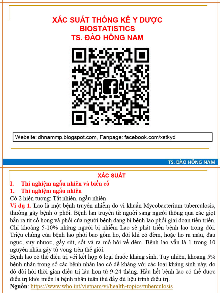 Bai Giang XS SV Duoc VN | PDF