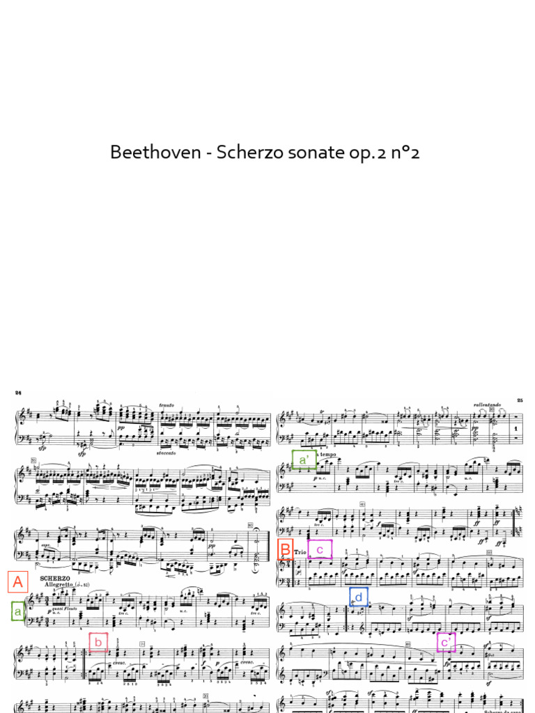 Analyse Scherzo Op.2 N°2 Beethoven | PDF