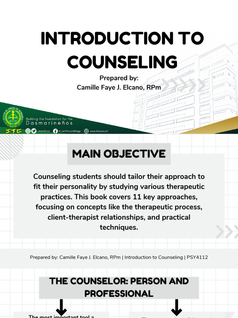 Intro To Counseling Introduction and Overview 1 | PDF | Counseling ...