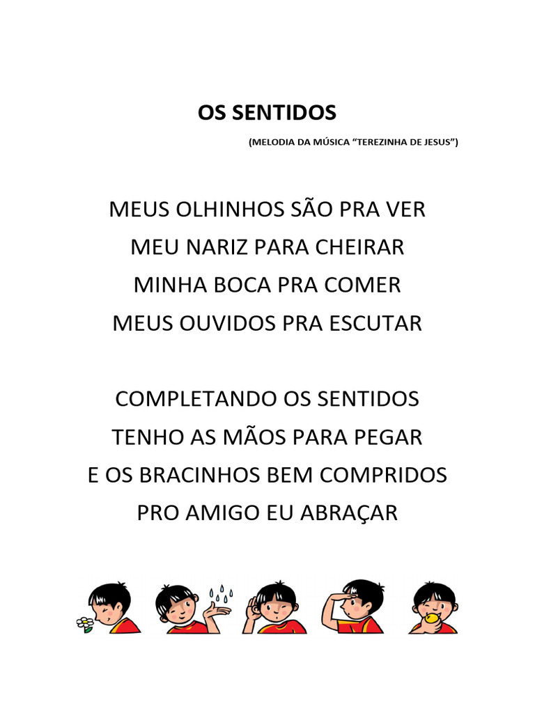 Os Sentidos na Música Infantil | PDF