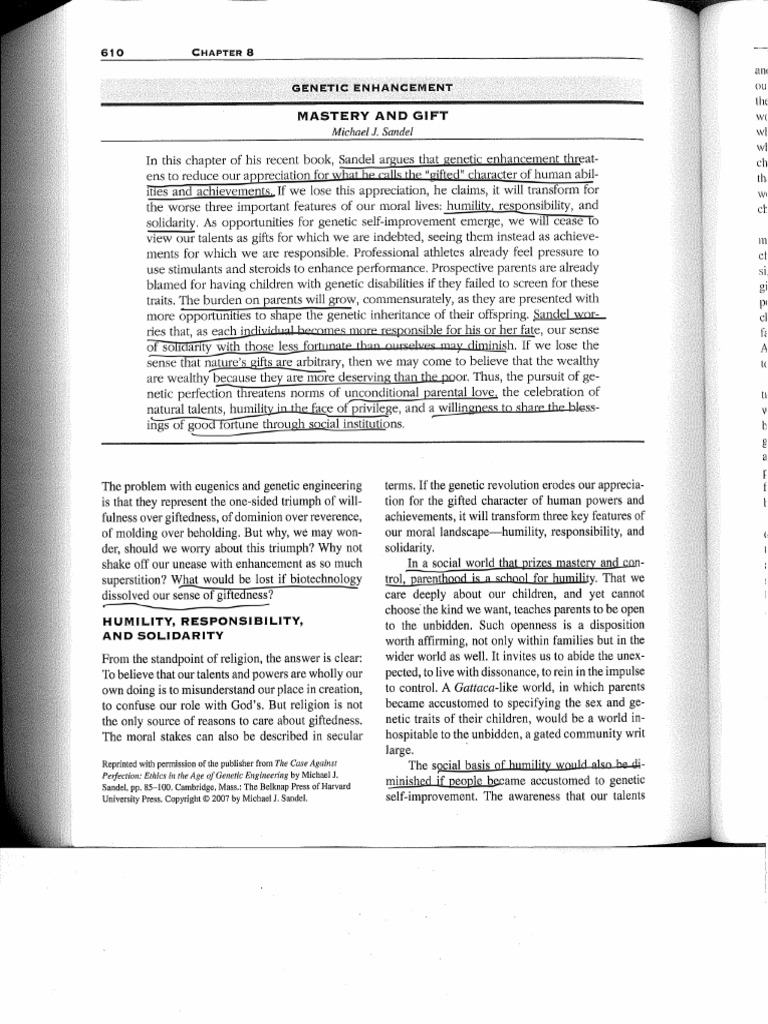 Sandel Mastery+and+Gift | PDF