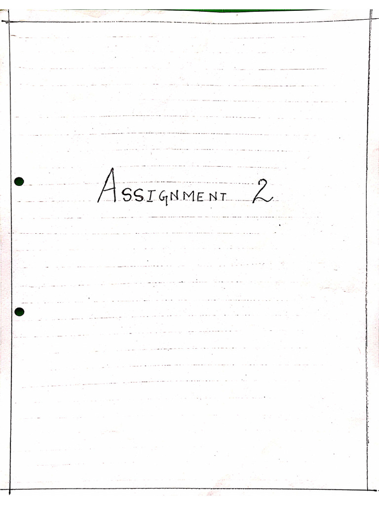 Lab Assignment 2 | PDF