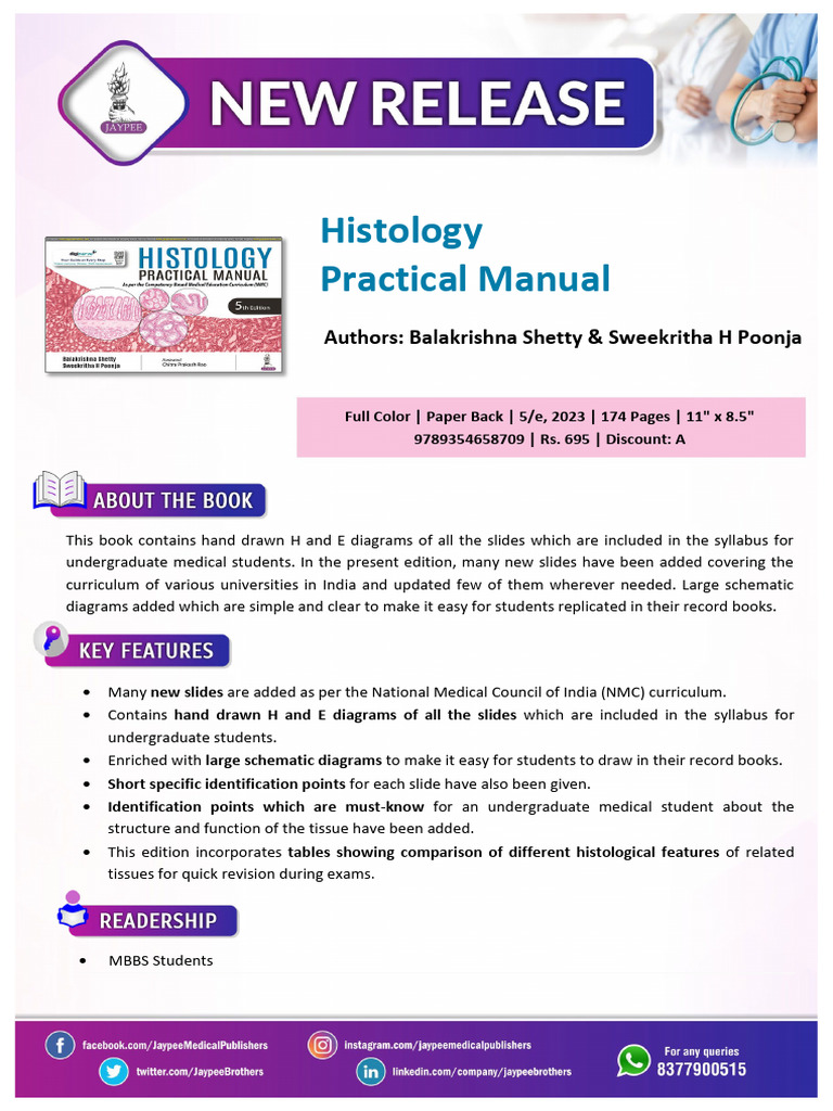 Balakrishna Shetty - Histology Practical Manual 5E | PDF