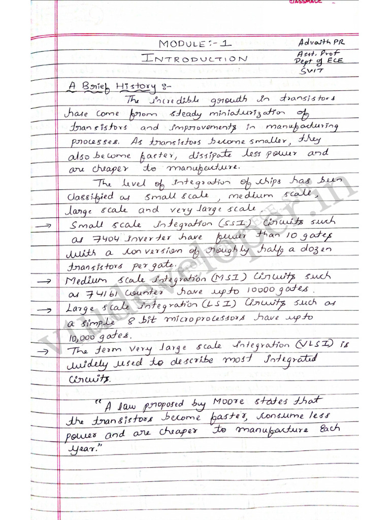 @vtudeveloper - in VLSI Mod 1 | PDF