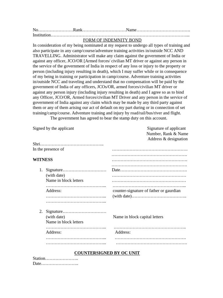 Catc - Camp Form & NR | PDF