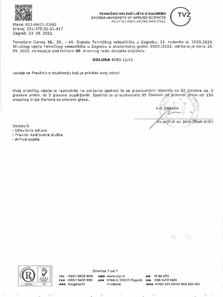 PRV 05 02 Pravilnik o Studiranju | PDF