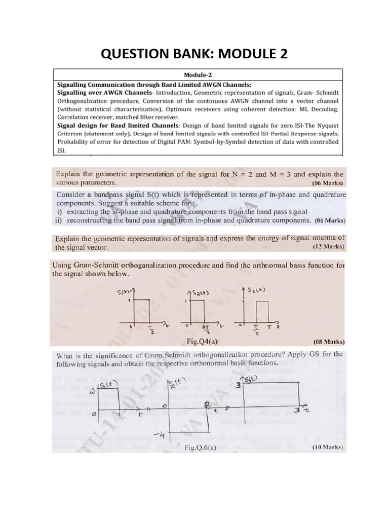 Module 2 Question Bank Guide | PDF
