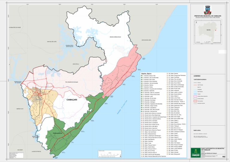 Mapa Bairros Camaçari | PDF