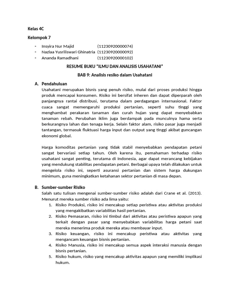 Resume Ustan Kel 7 Bab 9 | PDF