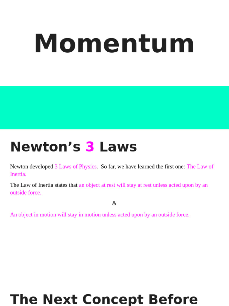 Momentum Notes Filled in (1) | PDF