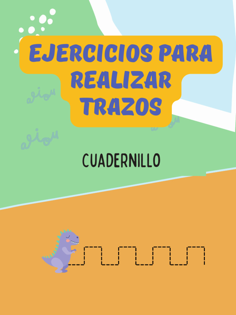 Cuadernillo de Ejercicios para Realizar Trazos (18 Paginas) | PDF