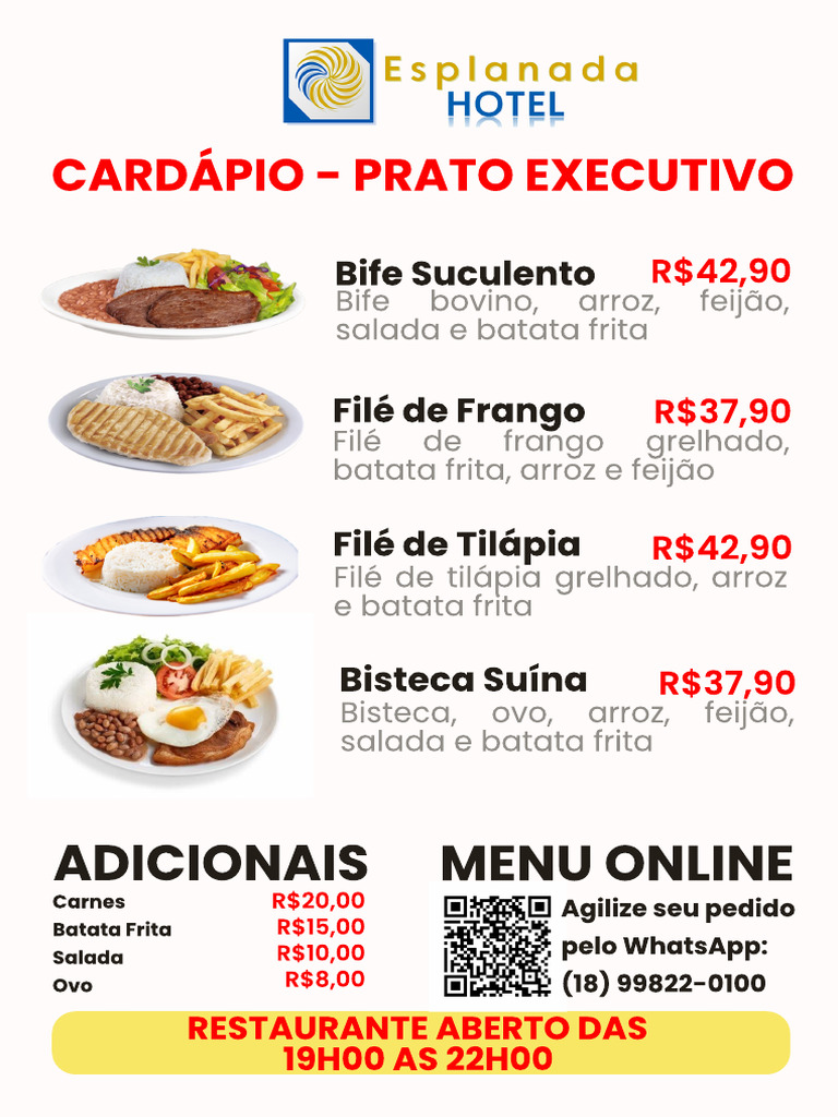 Cardápio Executivo do Restaurante | PDF