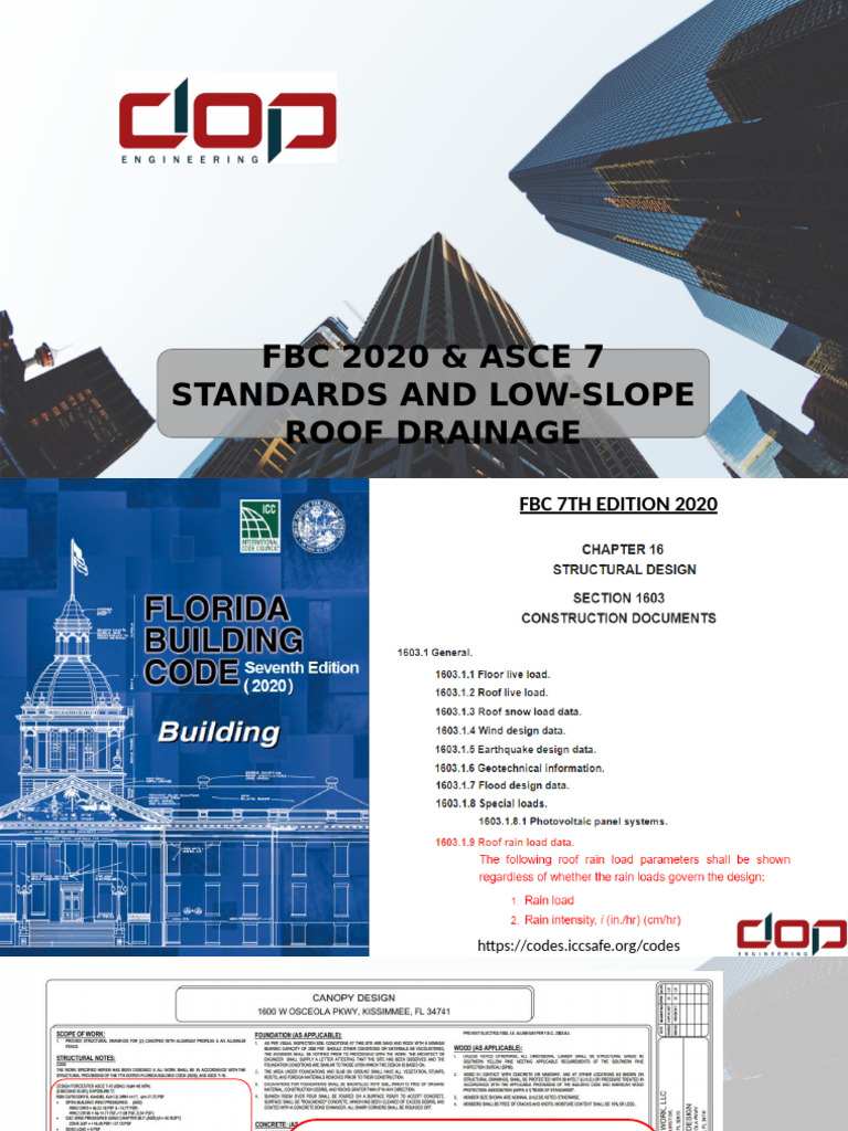 Rain Load Presentation | PDF | Slope | Roof