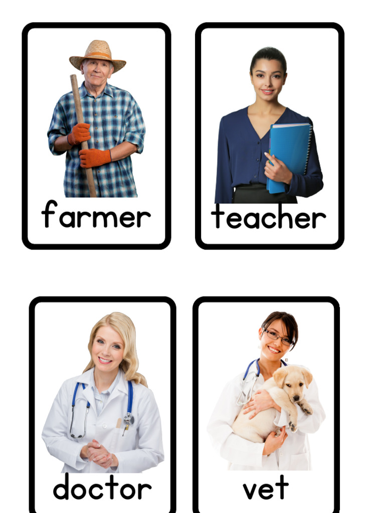 Community Helpers Flashcards | PDF