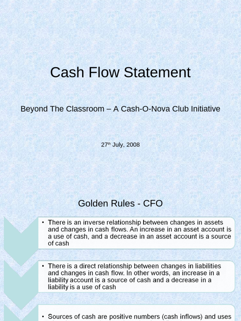 Cash Flow Statements | PDF