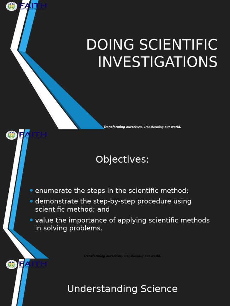 Doing Scientific Investigations | PDF | Experiment | Theory