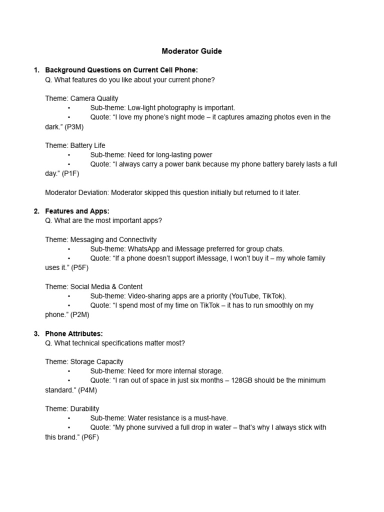 Moderator Guide (1) | PDF