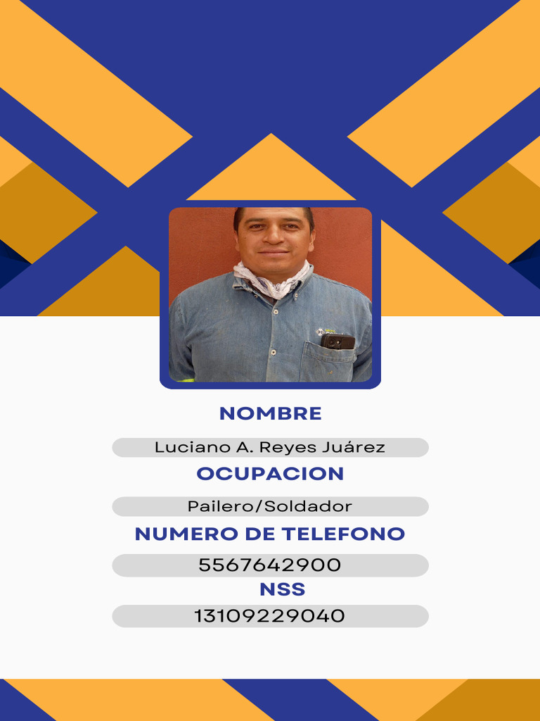 Identificación de Empresa Gafete Credencial o Id Card Profesional o ...