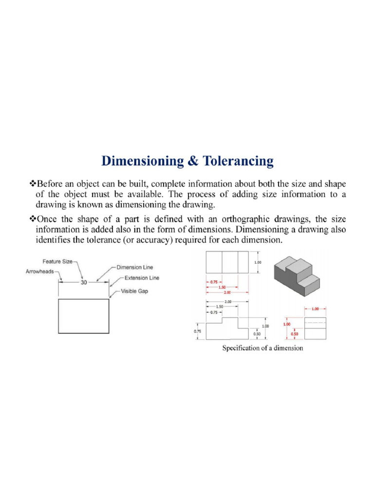 III Drawing Specifications and Tolerances 1 | PDF