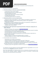 Secretary's Report Guidelines | PDF