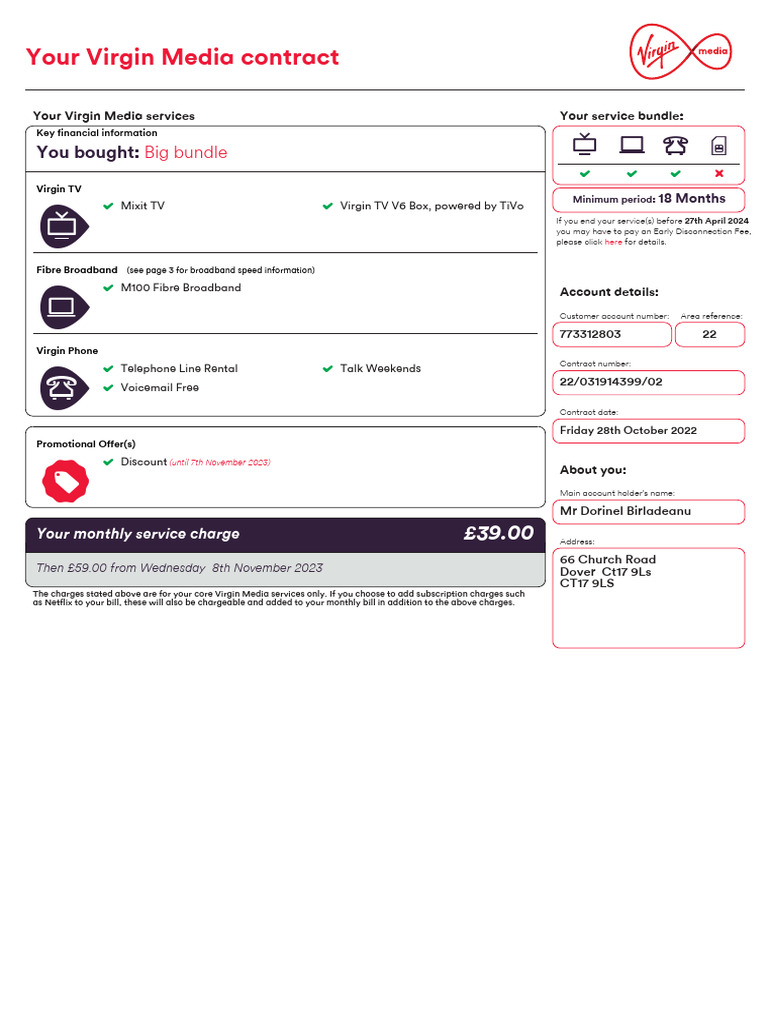 Virgin Media Outage Refund Guide | PDF | Credit Card | Cheque