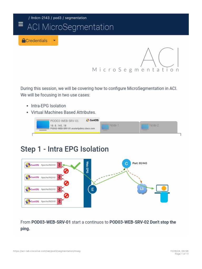 Cisco ACI Microsegmentation | PDF | Virtual Machine | Computing