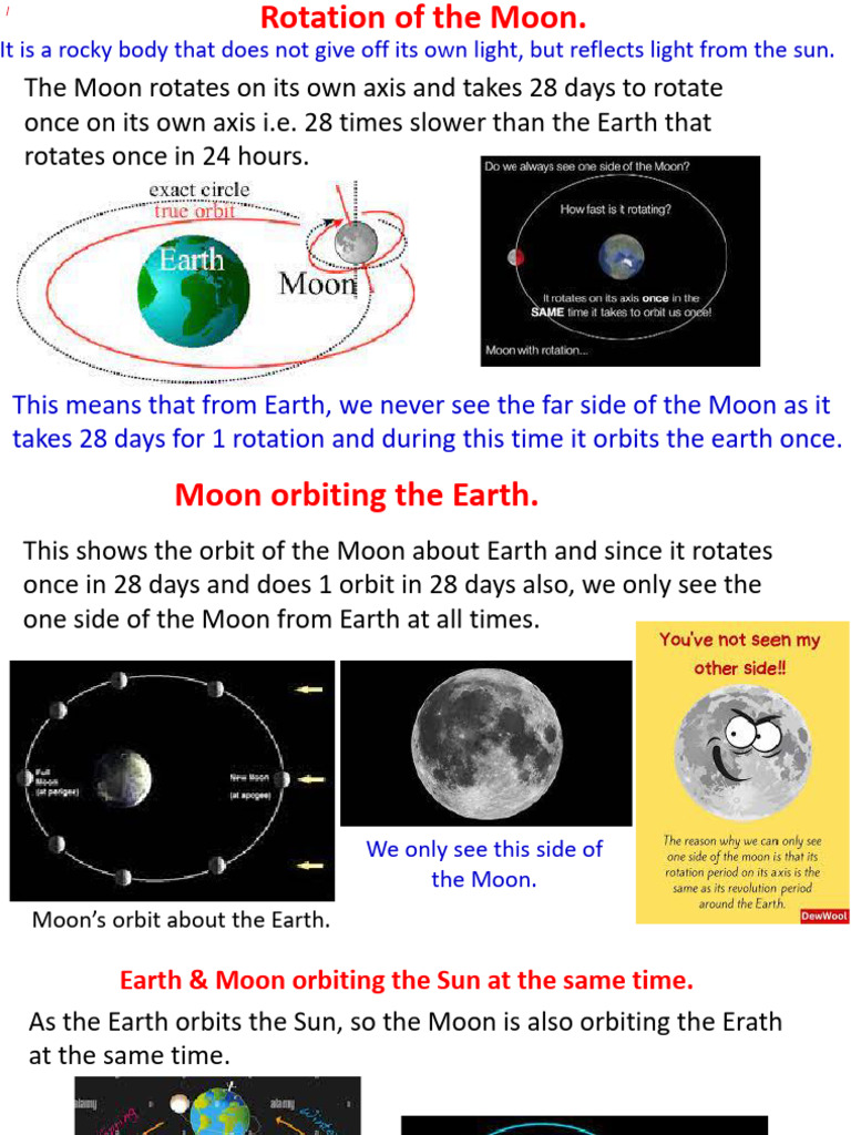 Moon's Rotation: 28-Day Cycle | PDF