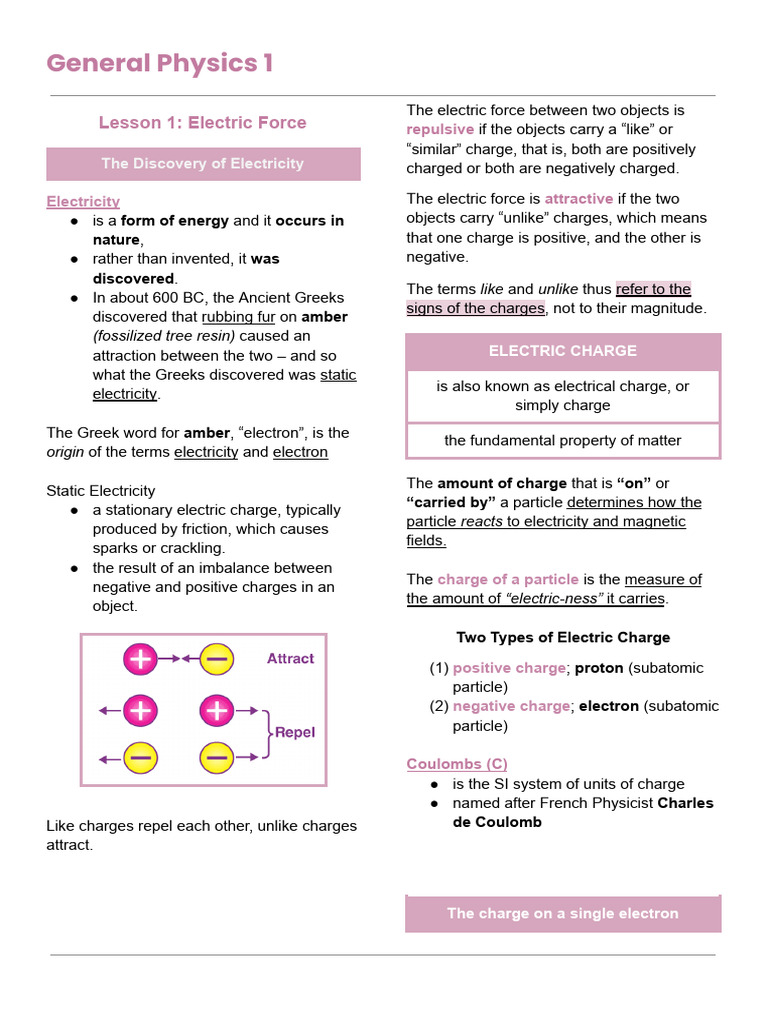 Understanding Electric Forces and Fields | PDF | Electric Charge ...