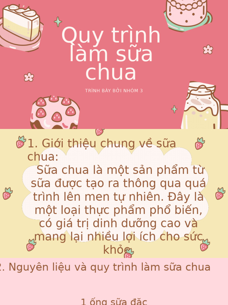 Quy Trình Làm S A Chua | PDF