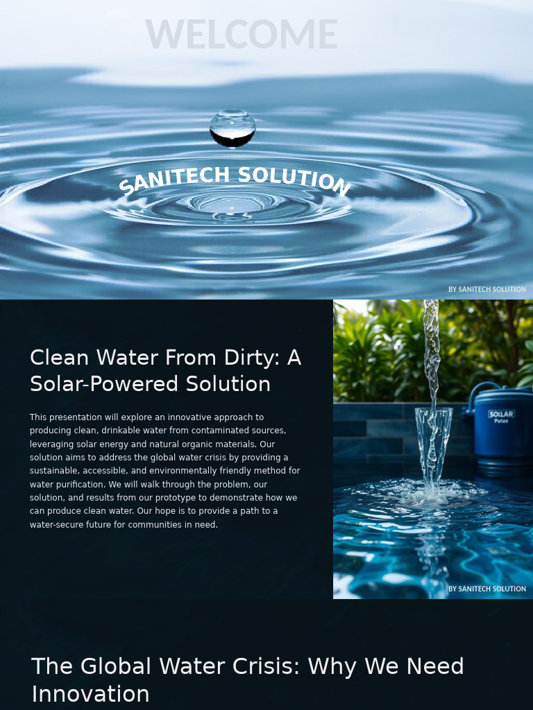 Sanitech Solution | PDF | Water | Water Purification