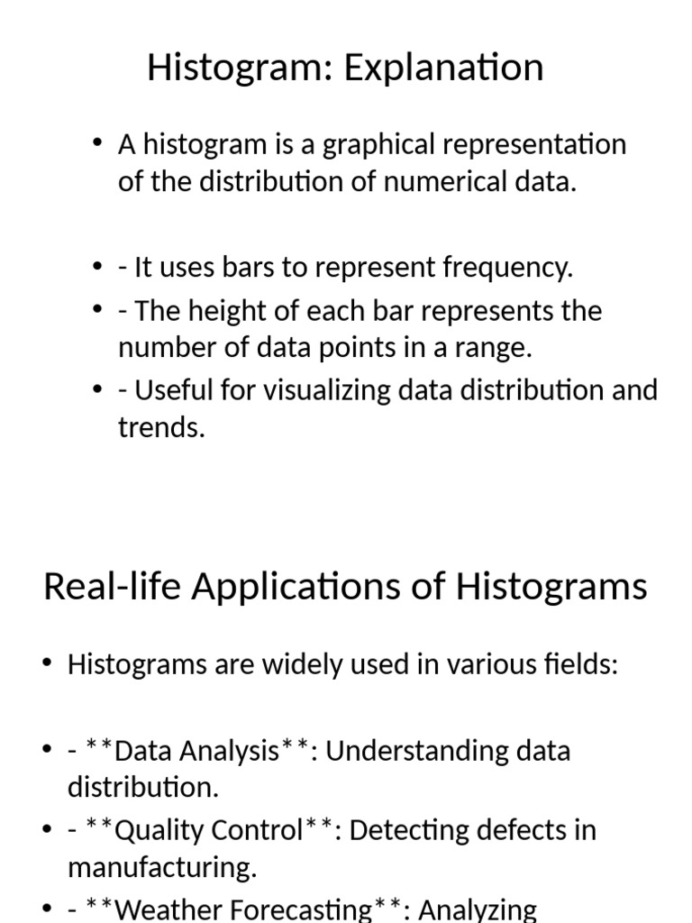 Histogram Presentation | PDF